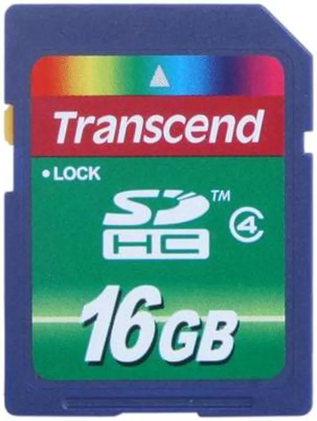 Transcend 16GB Secure Digital High-Capacity (SDHC) Flash Card Model TS16GSDHC4 - Newegg.com