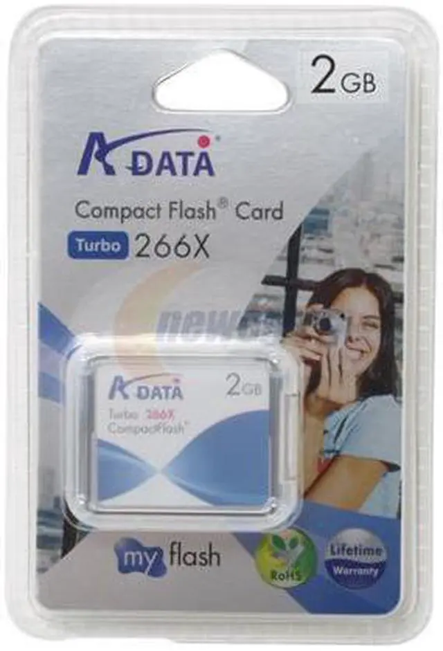 ADATA Turbo 2GB Compact Flash (CF) Flash Card Model CF 266X 2GB ...