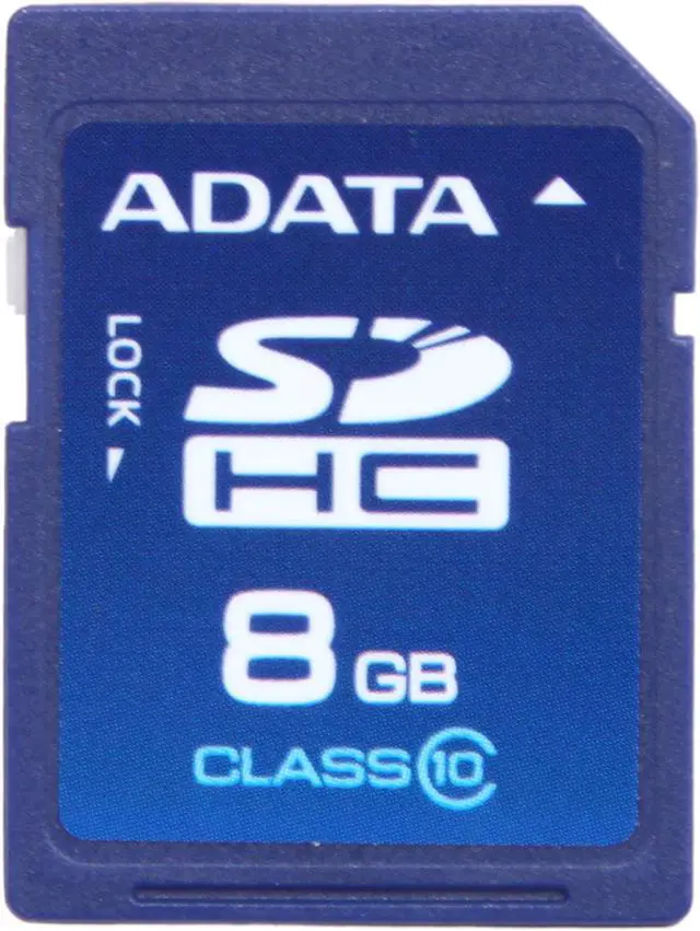 ADATA 8GB Class 10 Secure Digital High-Capacity (SDHC) Flash Card Model ASDH8GCL10-R - Newegg.com