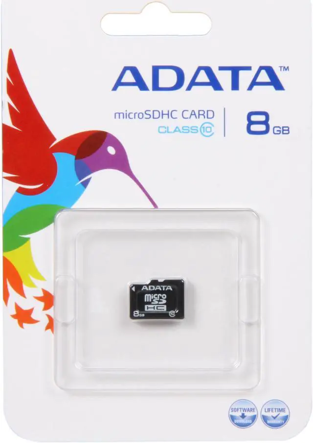 ADATA 8GB Class 10 Micro SDHC Flash Card Model AUSDH8GCL10-R - Newegg.com