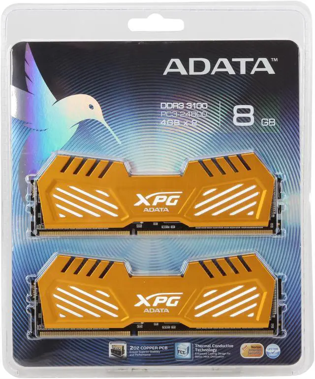 XPG V2 8GB (2 x 4GB) DDR3 3100 (PC3 24800) Desktop Memory Model ...