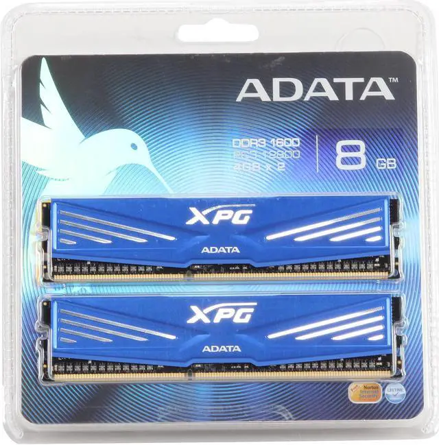 XPG V1.0 8GB (2 x 4GB) DDR3 1600 (PC3 12800) Desktop Memory Model ...