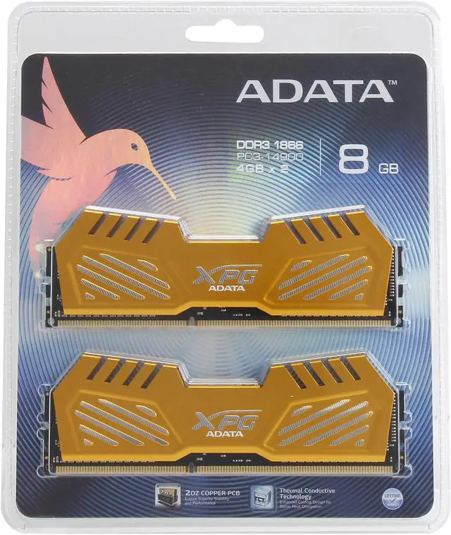 Open Box: XPG V2 8GB (2 x 4GB) DDR3 1866 (PC3 14900) Desktop Memory ...