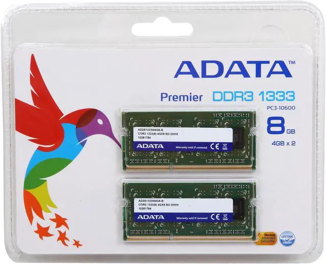 Premier Series 8GB (2 x 4GB) 204-Pin DDR3 SO-DIMM DDR3 1333 Laptop ...