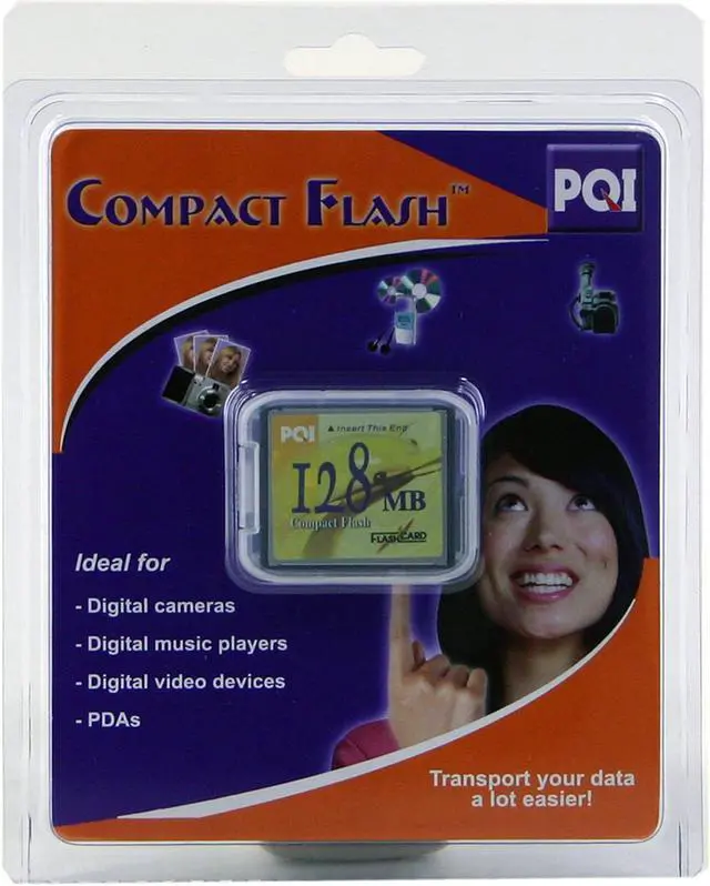128MB Compact Flash (CF) Flash Media Model AC9128M - Newegg.com
