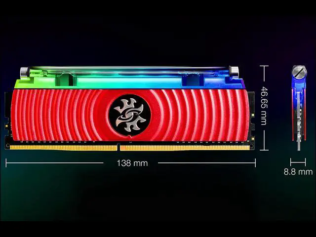 XPG SPECTRIX D80 16GB (2 x 8GB) DDR4 3000 (PC4 24000) Desktop Memory Model AX4U300038G16-DR80 ...