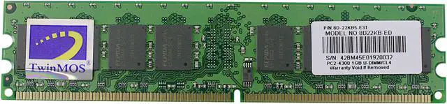 TwinMOS 1GB DDR2 533 (PC2 4300) Desktop Memory Model 8D22KB-MK - Newegg.com