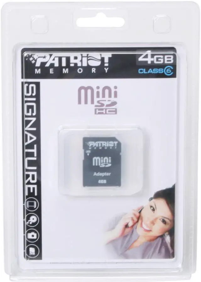 Patriot 4GB Mini SDHC Flash Card Model PSF4GMSDHC6 - Newegg.com