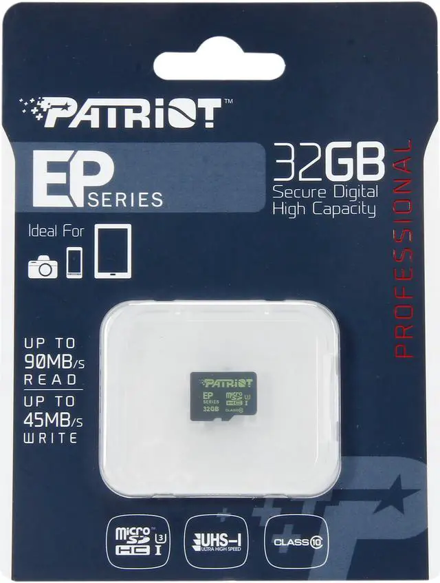 Patriot Patriot EP Series 32GB microSDHC Flash Card Model ...
