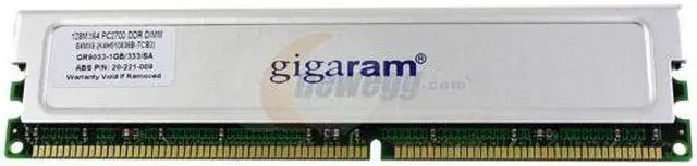 gigaram 1GB DDR 333 (PC 2700) Desktop Memory Model GR9053-1GB/333/SA ...