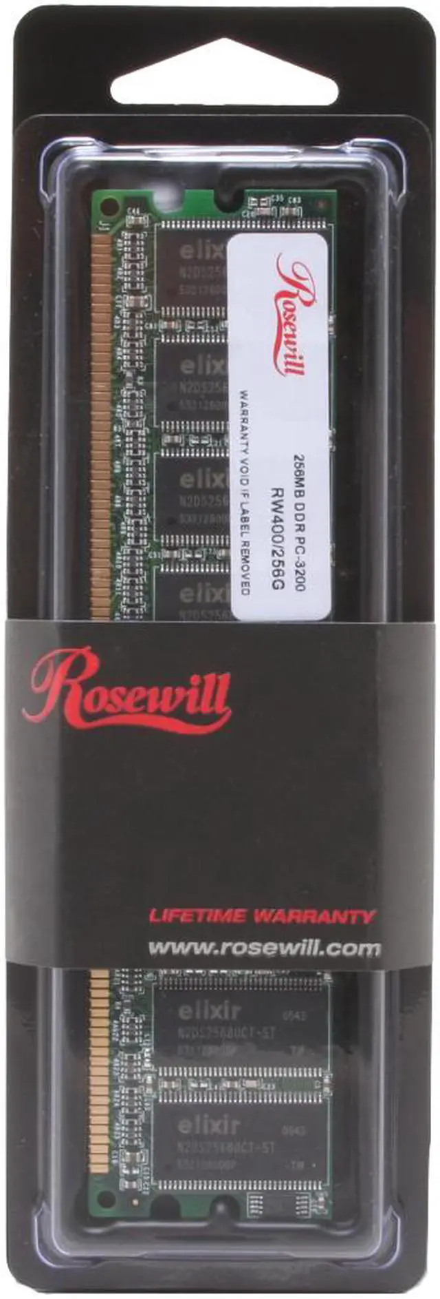 Rosewill 256MB DDR 400 (PC 3200) Desktop Memory Model RW400/256G ...