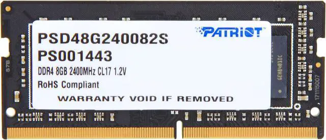 Patriot Signature Line 8GB (1 x 8GB) DDR4 2400MHz DRAM (Notebook Memory ...