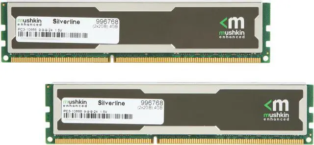 Open Box: Mushkin Enhanced Silverline 4GB (2 x 2GB) DDR3 1333 (PC3 ...