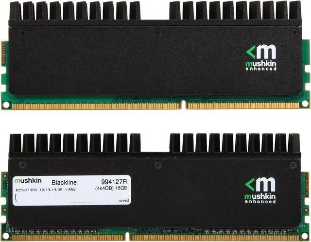 Mushkin Enhanced Blackline 16GB (4 x 4GB) DDR3 2666 (PC3 21300) Desktop ...