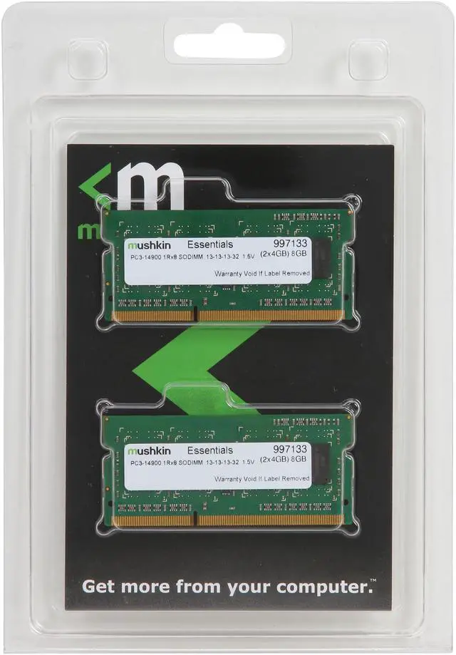 Mushkin Enhanced Essentials 8GB (2 x 4GB) 204-Pin DDR3 SO-DIMM DDR3 ...