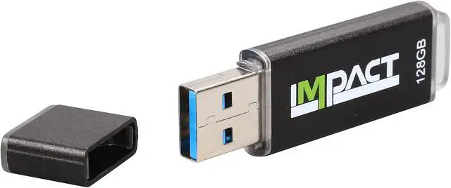 Mushkin 128GB Impact USB 3.0 (MLC NAND) Flash Drive Model MKNUFDIM128GB ...