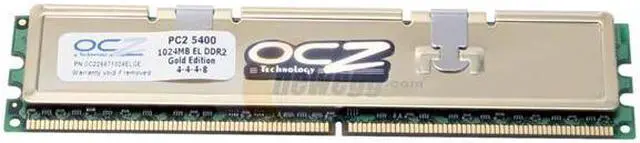 OCZ Gold Series 1GB DDR2 667 (PC2 5400) System Memory Model ...