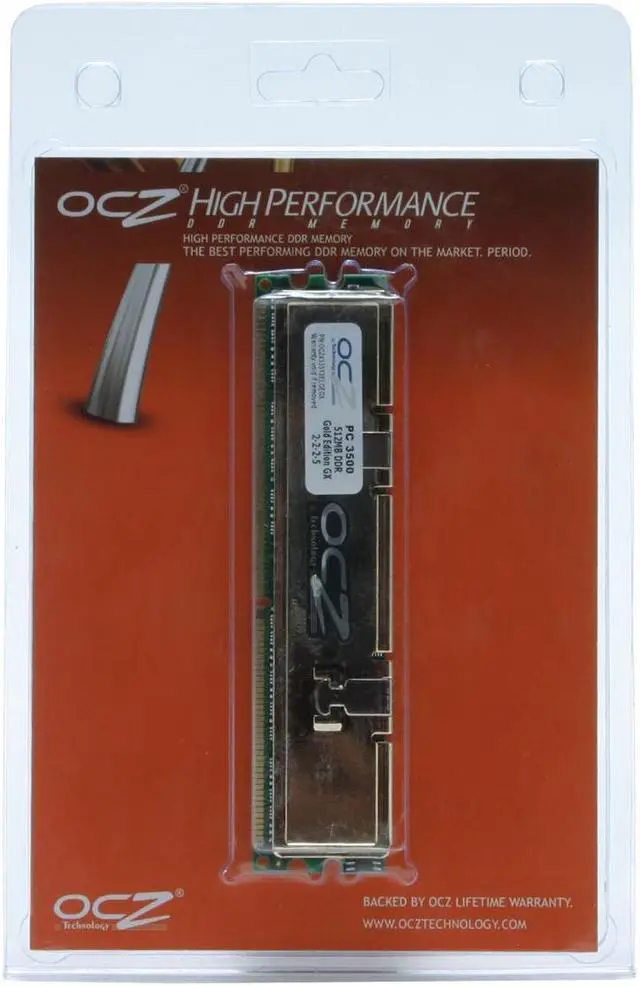 Open Box: OCZ Gold GX 512MB DDR 433 (PC 3500) System Memory Model ...