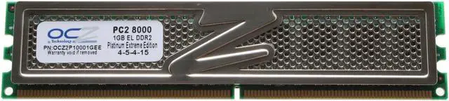 Open Box: OCZ Platinum 1GB DDR2 1000 (PC2 8000) Desktop Memory Model ...