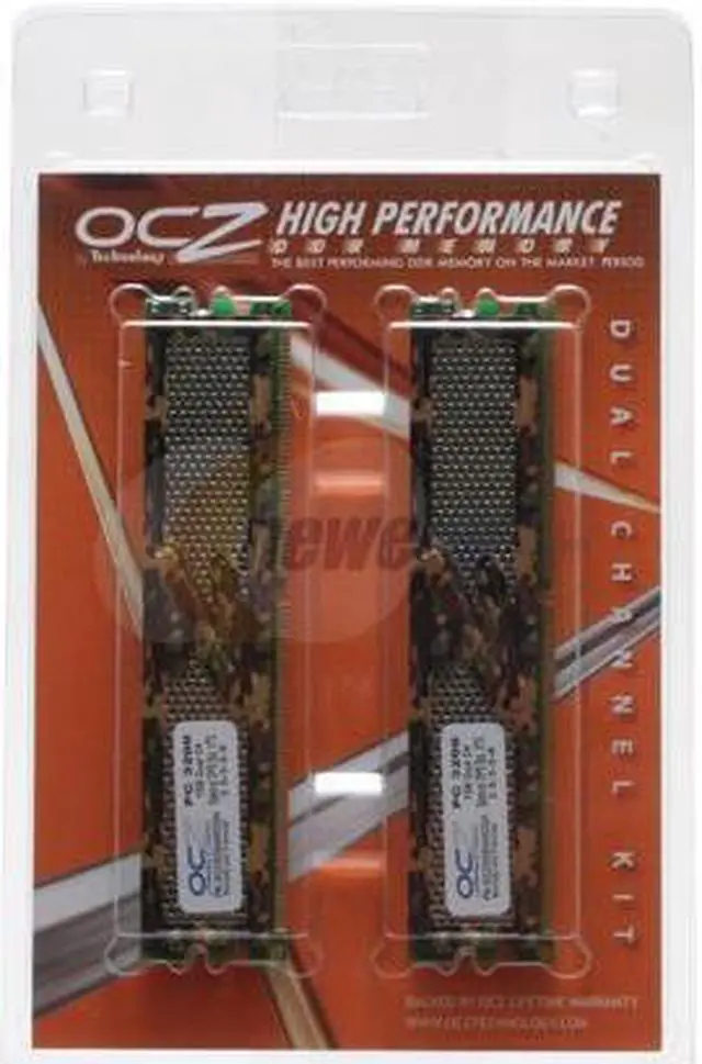 Open Box: OCZ S.O.E 2GB (2 x 1GB) DDR 400 (PC 3200) Dual Channel Kit ...