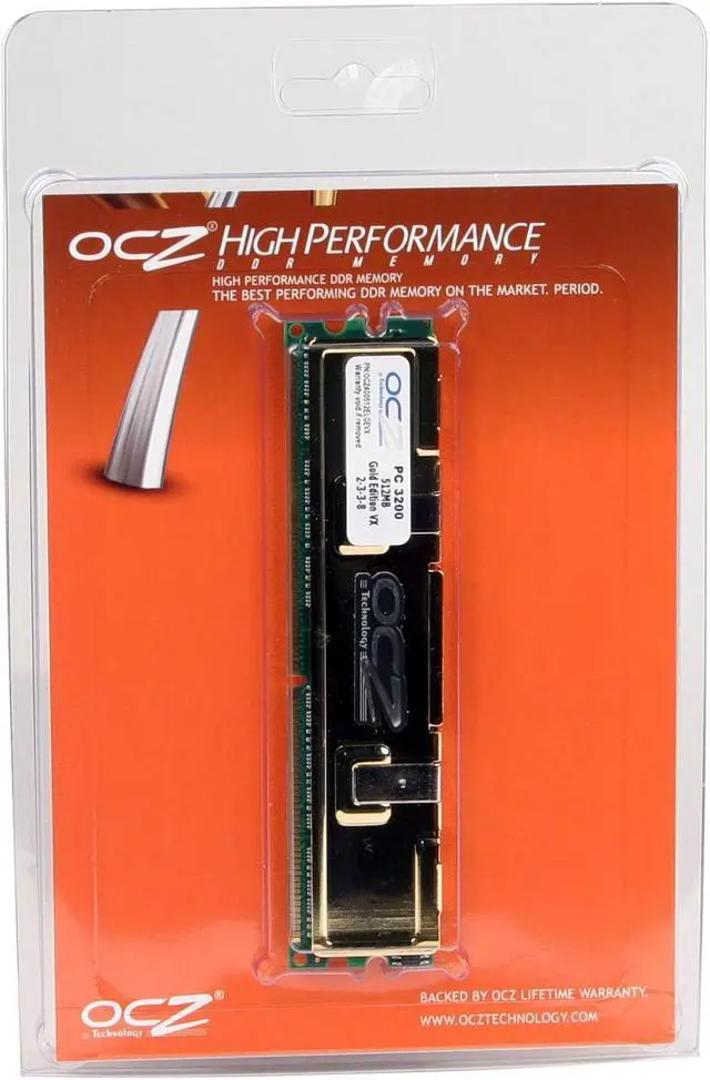 OCZ Gold Series 512MB DDR 400 (PC 3200) System Memory Model ...