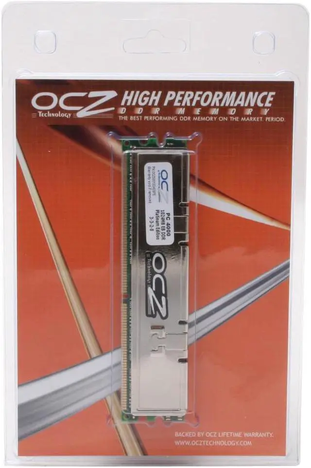 Open Box: OCZ Platinum Edition 1GB DDR 500 (PC 4000) Desktop Memory ...