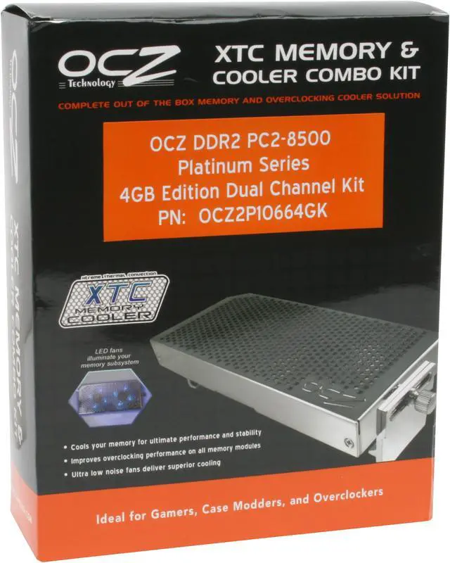 OCZ Platinum Series 4GB (2 x 2GB) DDR2 1066 (PC2 8500) Dual Channel Kit ...