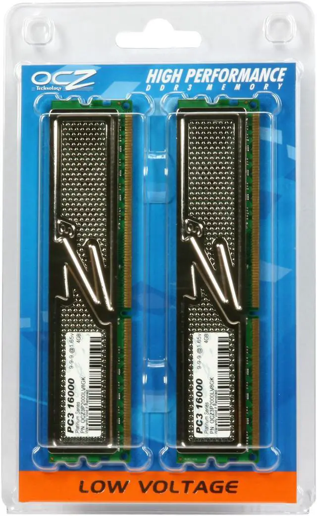 OCZ Platinum 8GB (2 x 4GB) DDR3 2000 (PC3 16000) Desktop Memory Model ...