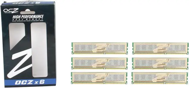 OCZ Gold 24GB (6 x 4GB) DDR3 1333 (PC3 10666) Desktop Memory Model ...