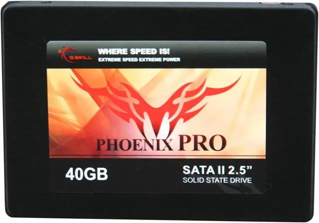 G.SKILL Phoenix Pro Series 2.5" 40GB SATA II MLC Internal Solid State ...