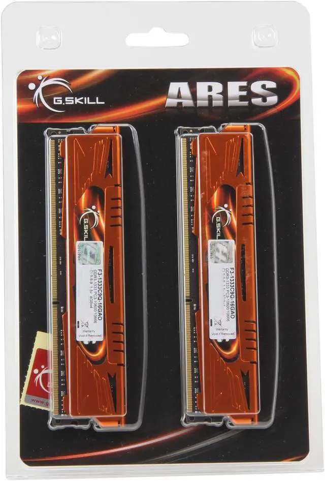 G.SKILL Ares Series 16GB (4 x 4GB) DDR3 1333 (PC3 10666) Desktop Memory ...