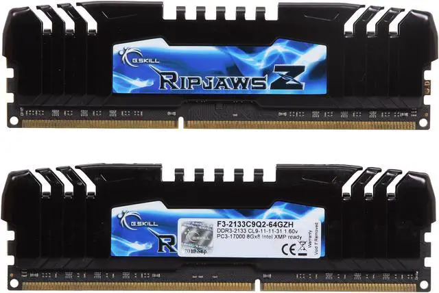G.SKILL Ripjaws Z Series 64GB (8 x 8GB) DDR3 2133 (PC3 17000) Desktop ...