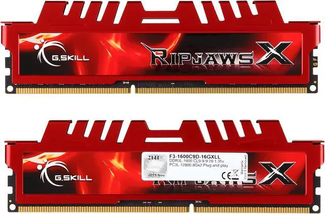 G.SKILL Ripjaws X Series 16GB (2 x 8GB) DDR3L 1600 (PC3L 12800) Desktop ...