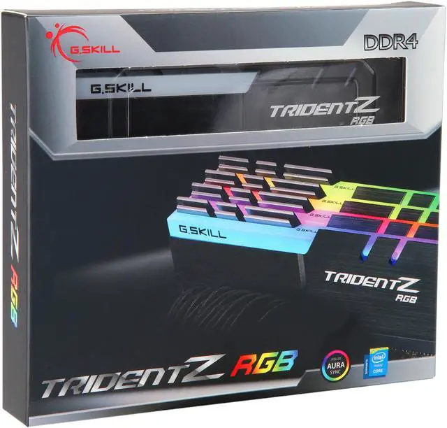G.SKILL TridentZ RGB Series 32GB (4 x 8GB) 288-Pin PC RAM DDR4 2666 ...