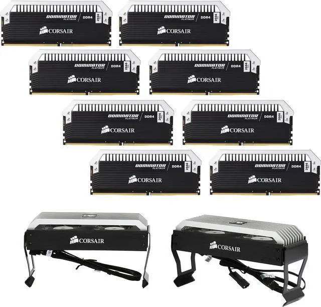 CORSAIR Dominator Platinum 128GB (8 x 16GB) DDR4 2666 (PC4 21300) Desktop Memory Model ...