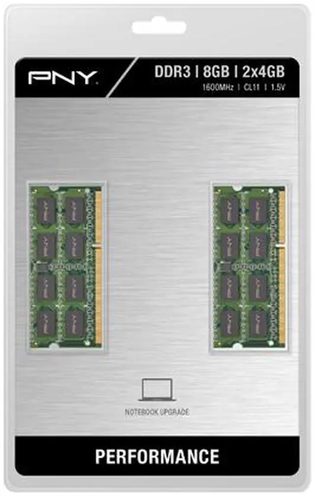 PNY Performance 8GB Kit (2 x 4GB) DDR3 1600MHz (PC3-12800) CL11 ...