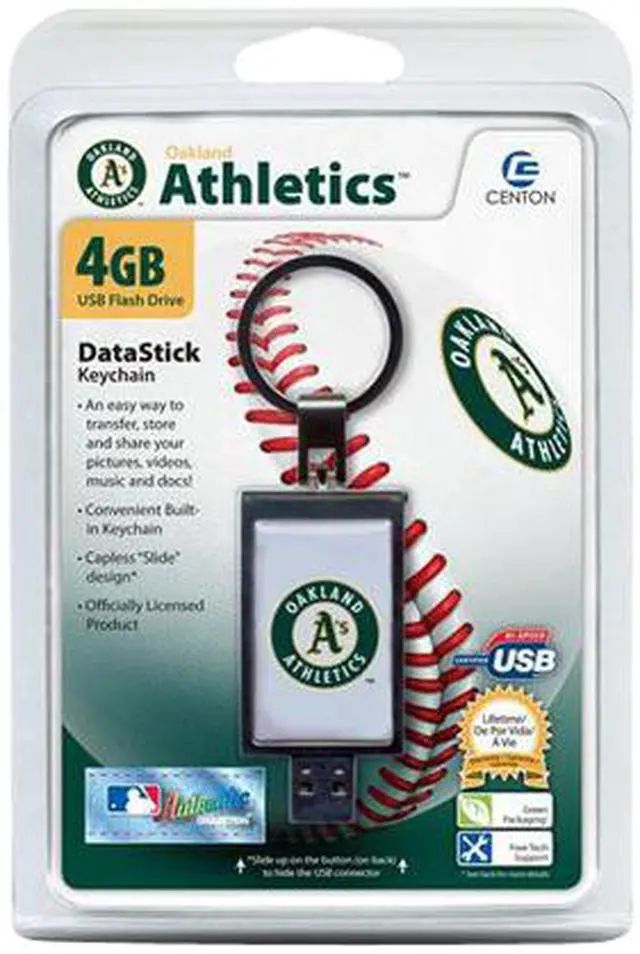 CENTON 4GB Oakland Athletics Edition DataStick Keychain USB 2.0 Flash ...