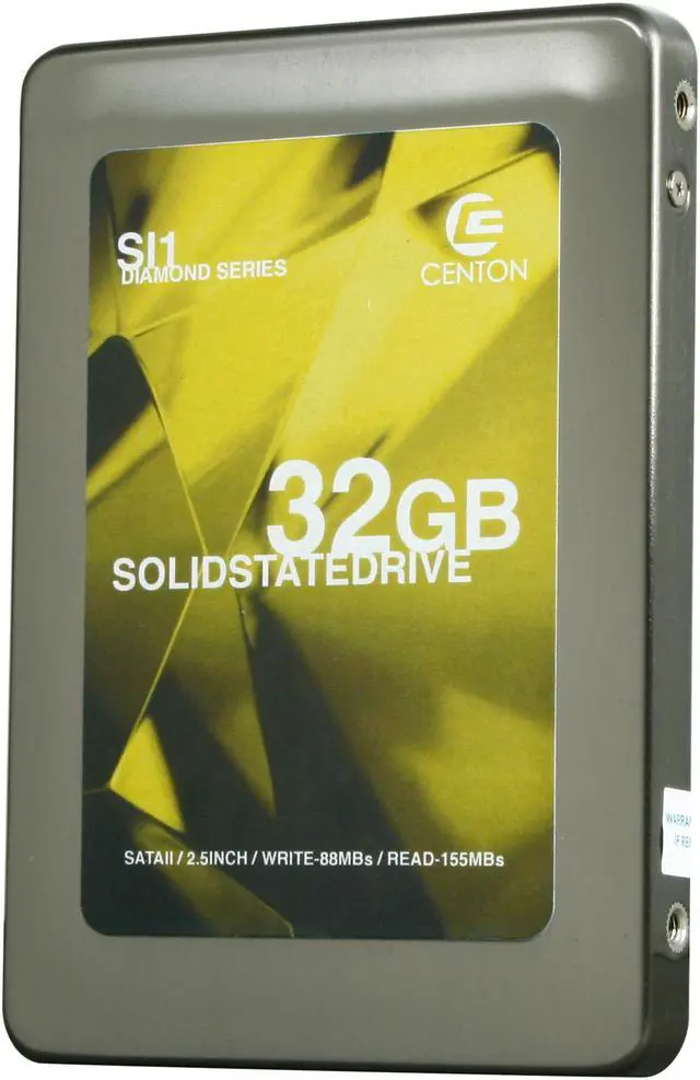 Centon SI1 Diamond Series 2.5" 32GB USB 2.0 & SATAII Internal / External Solid State Drive (SSD ...