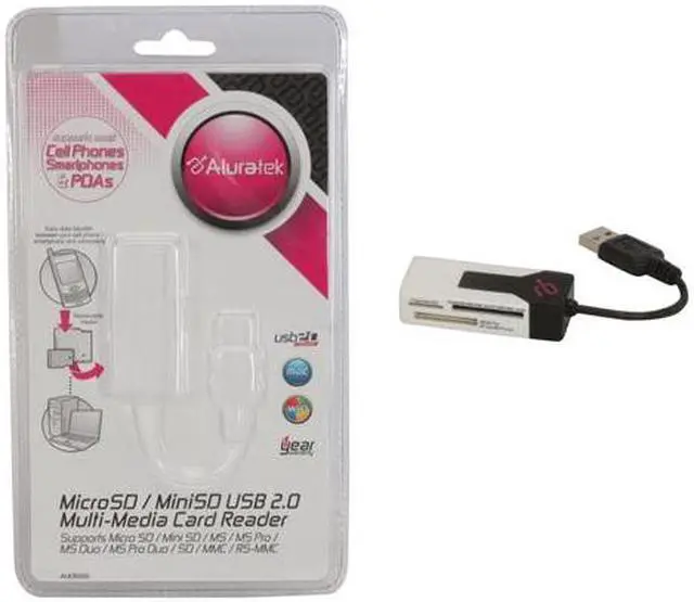 Aluratek AUCR200 Flash Reader USB 2.0 Multi-Media Card Reader - Newegg.com