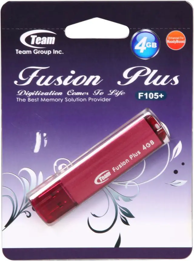 Team Fusion Plus II (F105+) 4GB USB 2.0 Flash Drive (Red) - Newegg.com