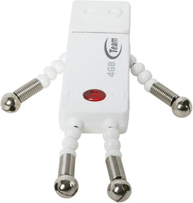 Team T bot 4GB USB 2.0 Flash Drive (White) - Newegg.com