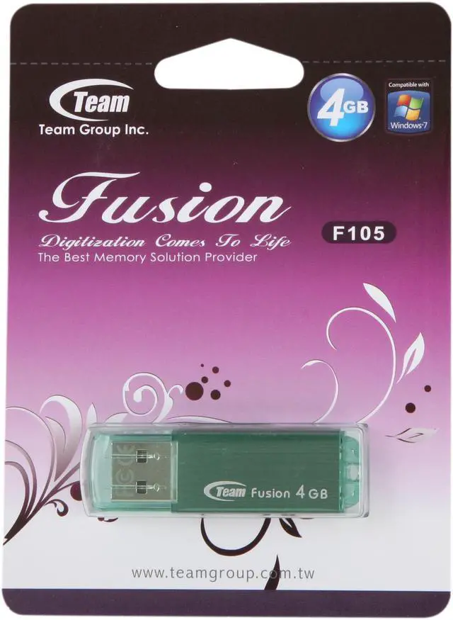 Team Fusion Drive II (F105) 4GB USB 2.0 Flash Drive (Green) - Newegg.com