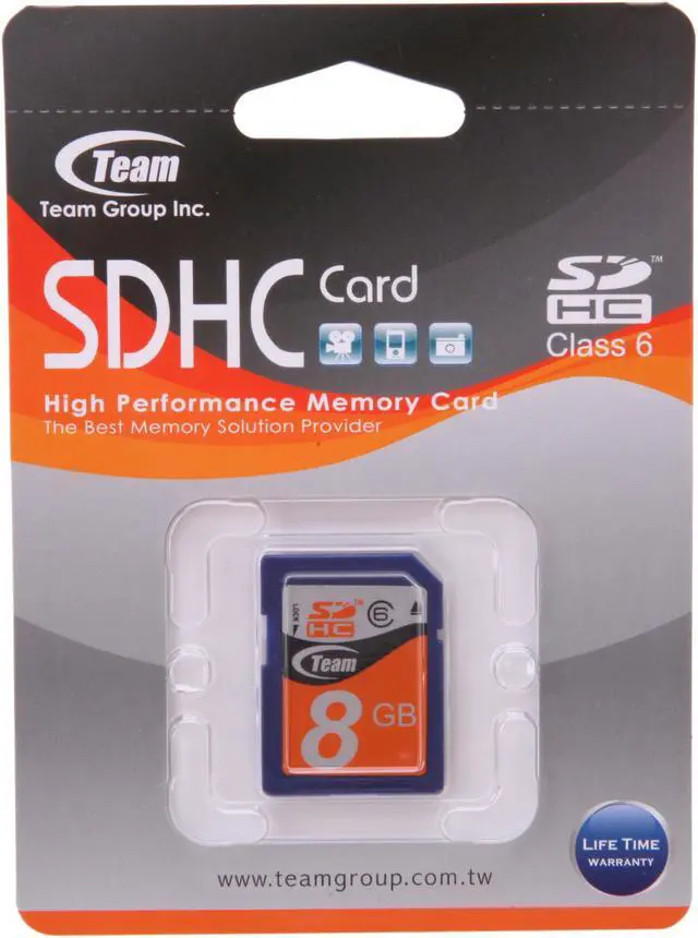 Team 8GB Secure Digital High-Capacity (SDHC) Flash Card Model ...