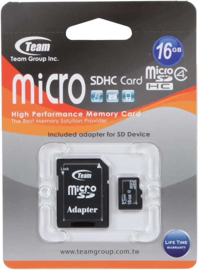 Team 16GB microSDHC Flash Card Model TG016G0MC24A - Newegg.com