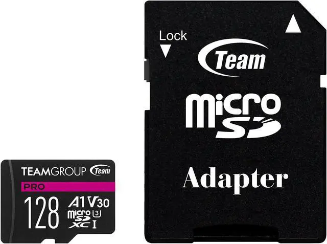 Team Group 128GB Micro SDXC PRO A1 U3 V30 Card - Newegg.com