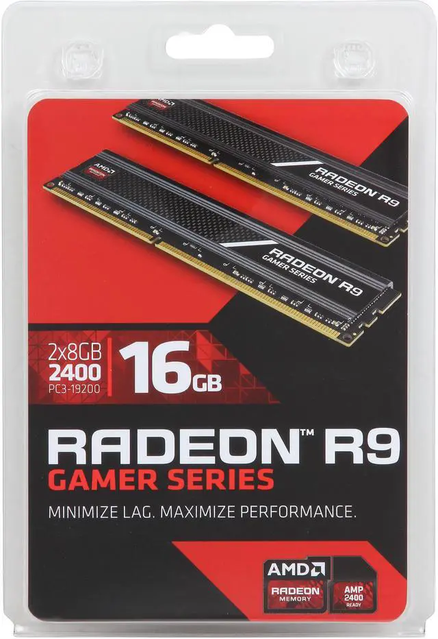 AMD Radeon R9 2400 16GB (2 x 8GB) DDR3 2400 (PC3 19200) Desktop Memory ...
