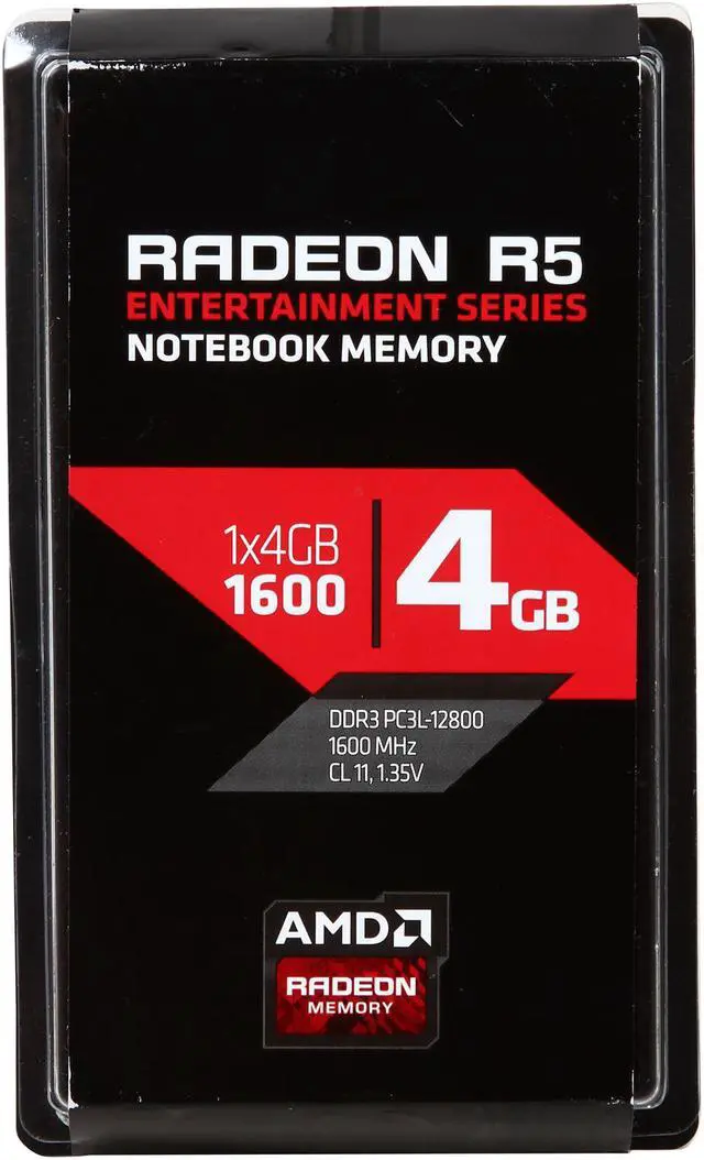 AMD Radeon R5 Entertainment Series 4GB 204-Pin DDR3 SO-DIMM DDR3L 1600 ...