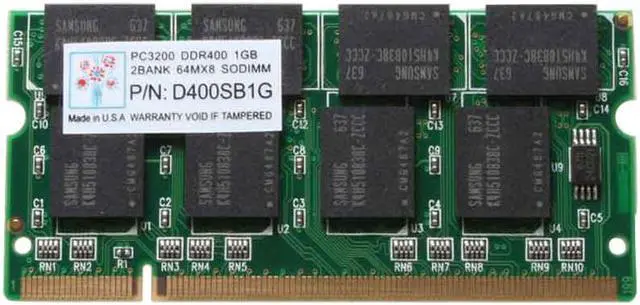 SUPER TALENT 1GB 200-Pin DDR SO-DIMM DDR 400 (PC 3200) Laptop Memory ...