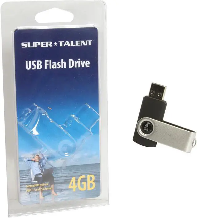 SUPER TALENT SM Series 4GB Black Flash Drive (USB2.0 Portable) - Newegg.com