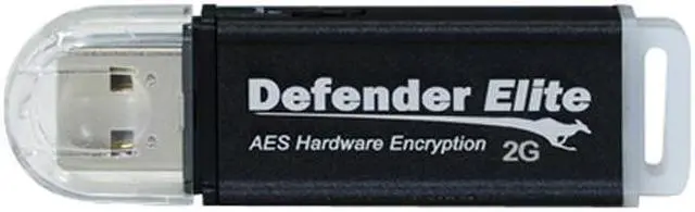 Kanguru Defender Elite 2GB USB 2.0 Flash Drive Hardware-based ...